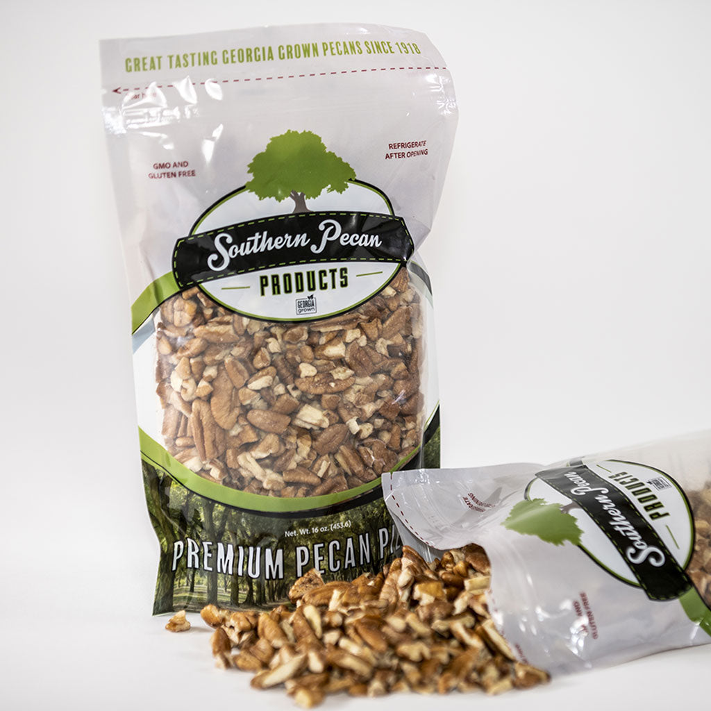 Premium Pecan Pieces - Large - 1lb Bag – Southern Pecan Products